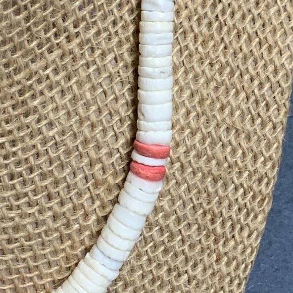 Jewelry | Pooka Puka Shell Necklace White Salmon Pink Barbie Silver ...